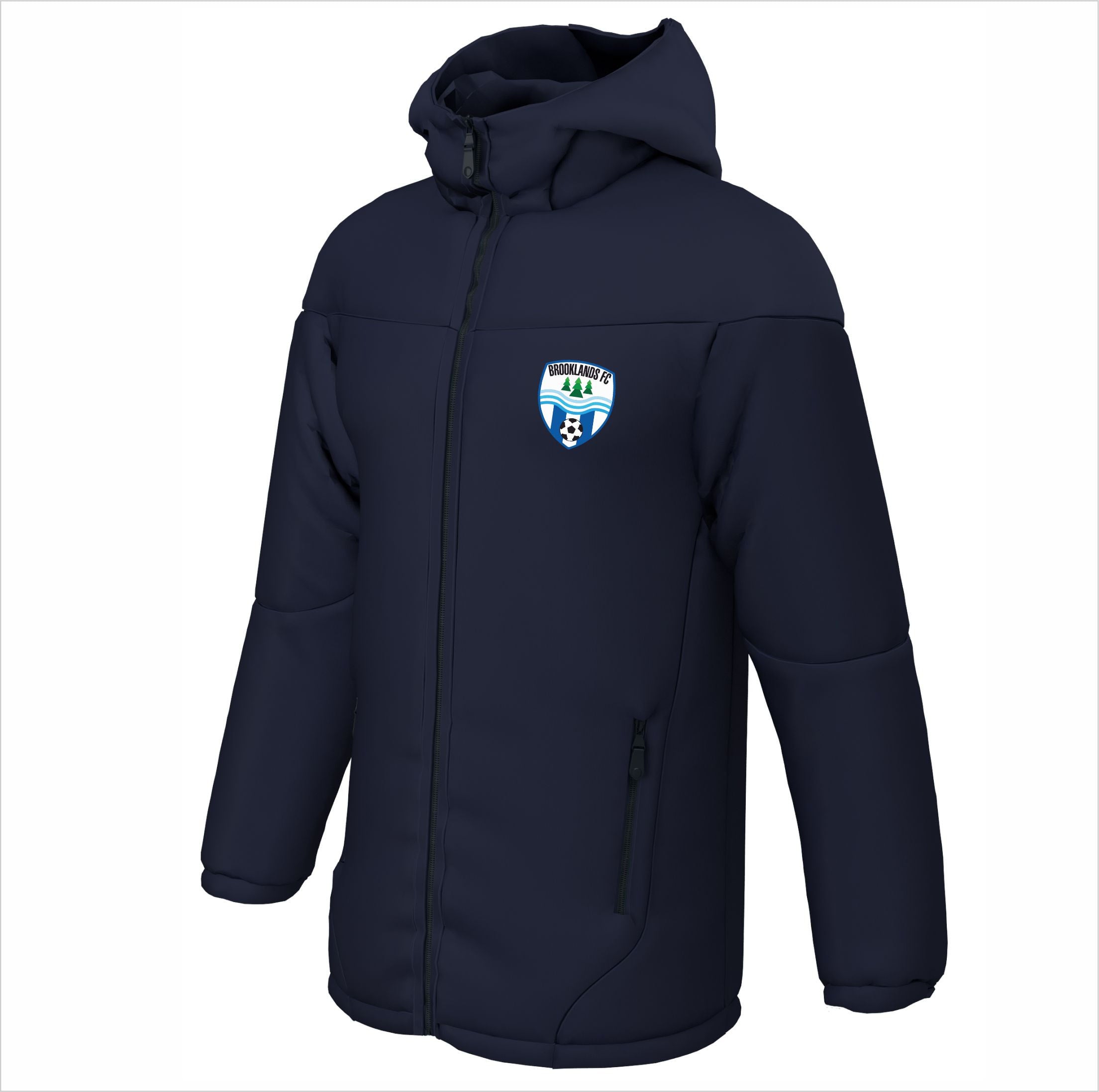 Thermal Contoured Sideline Coat in Navy Blue | Team Kit Shop